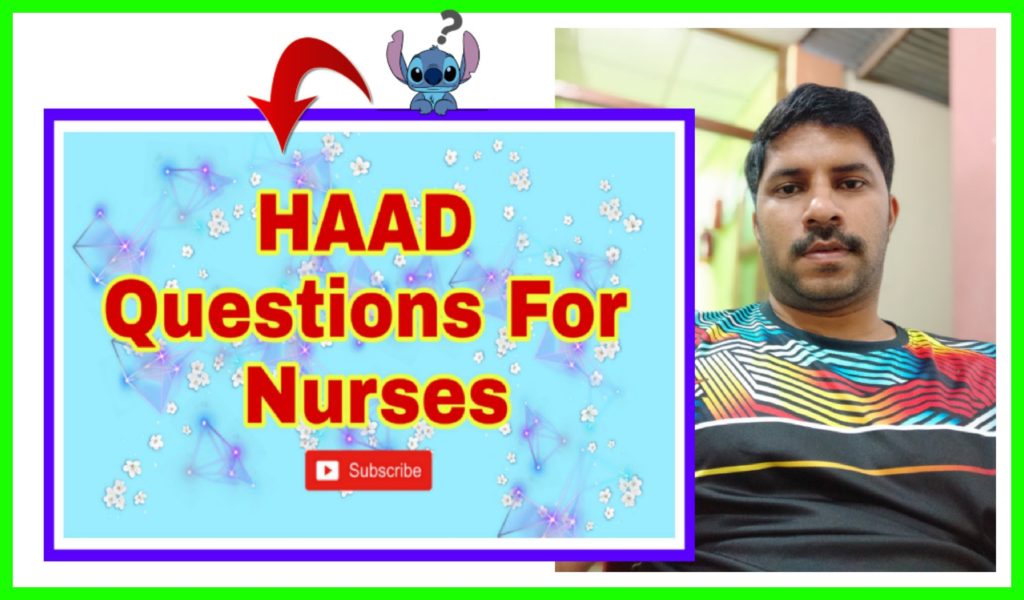 HAAD Exam Questions For Nurses - The Nurse Page